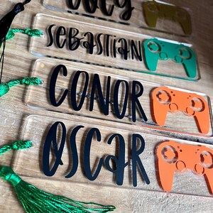 Personalised Gaming Bookmark, Boys Design With Gaming Design With Games ...