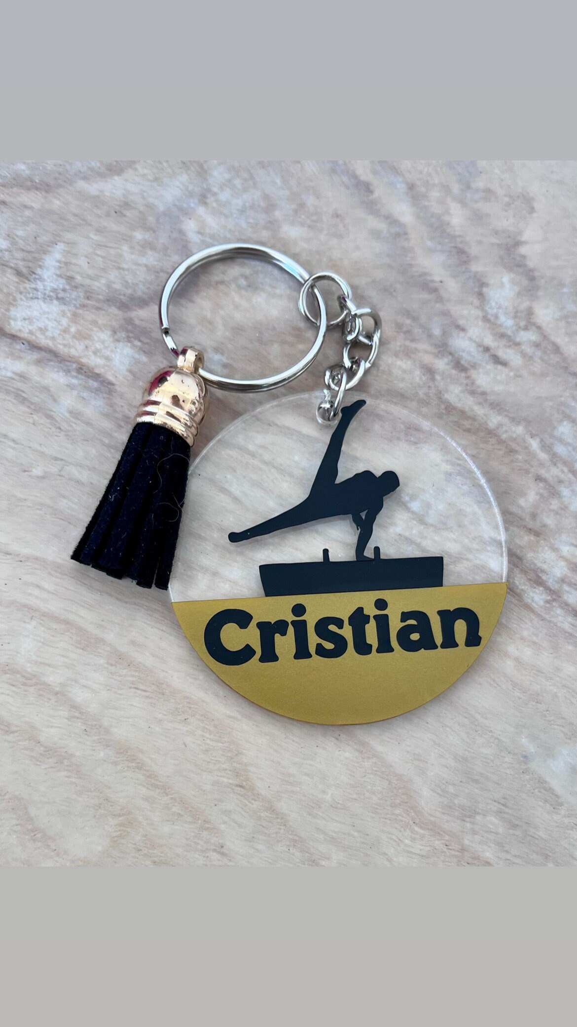 Personalised Boy / Male Gymnastics Keyring / Gymnastics - Etsy