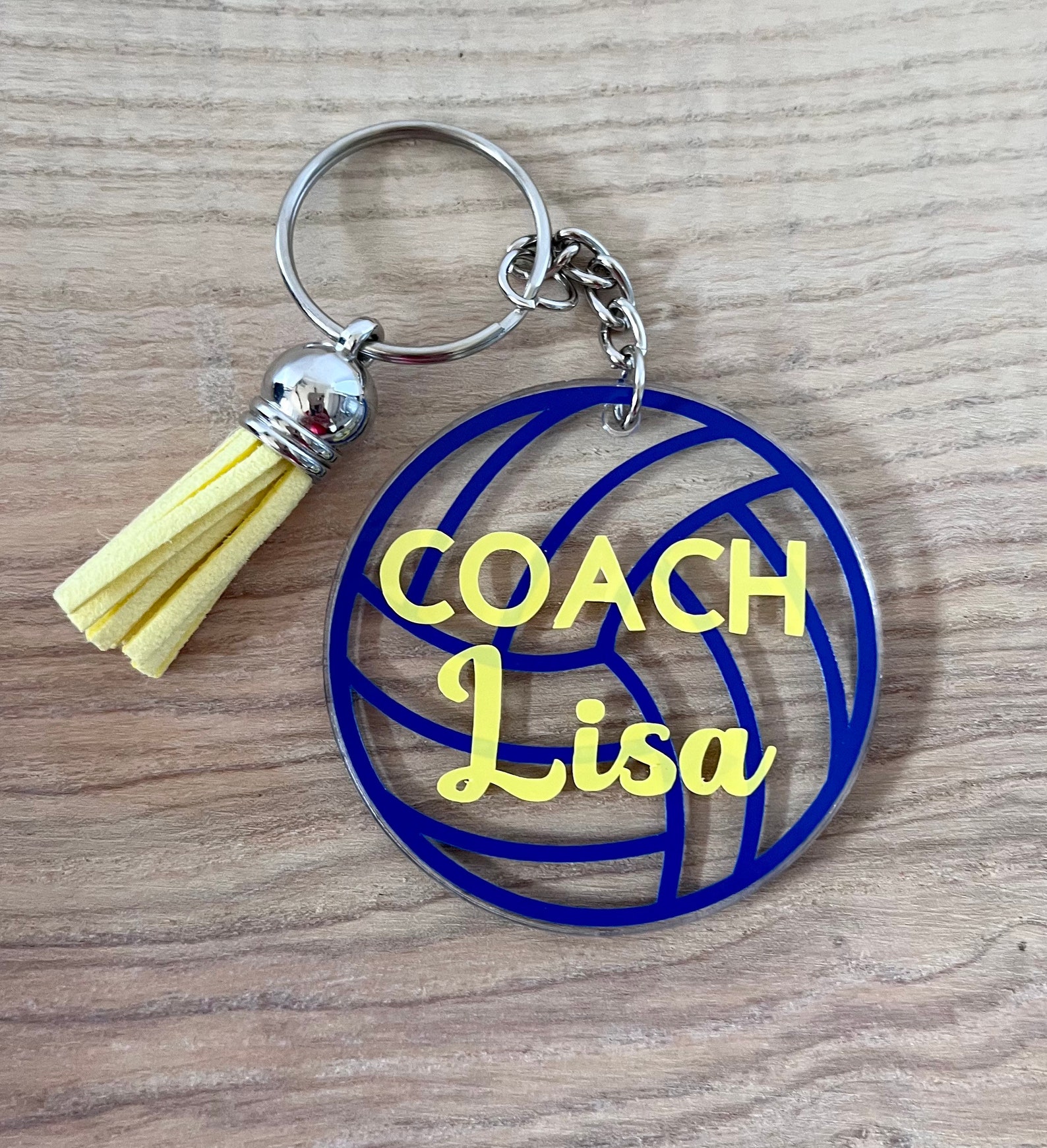 Netball Coach Gift / Personalised Netball Coach Keyring / Keychain ...