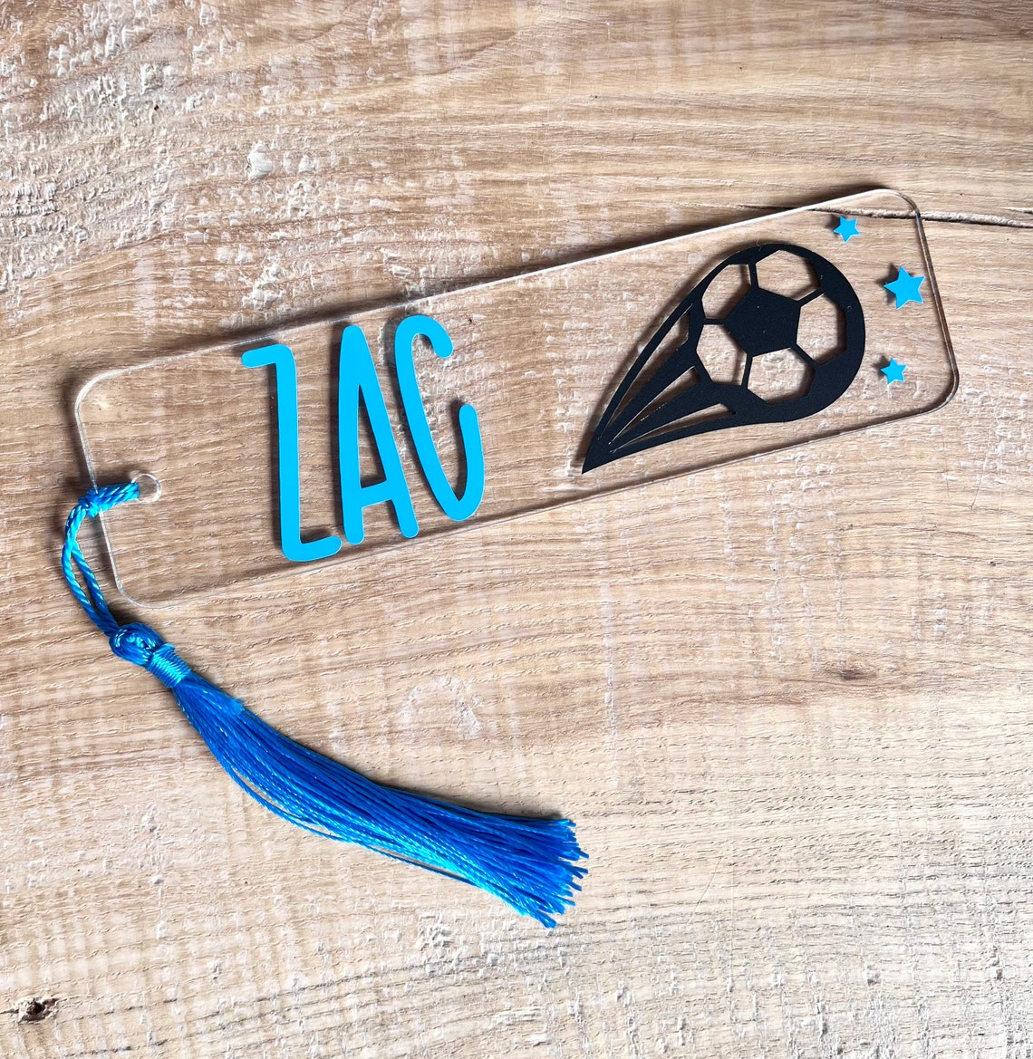 Personalised Football Bookmark Boys or Girls Bookmark With - Etsy UK