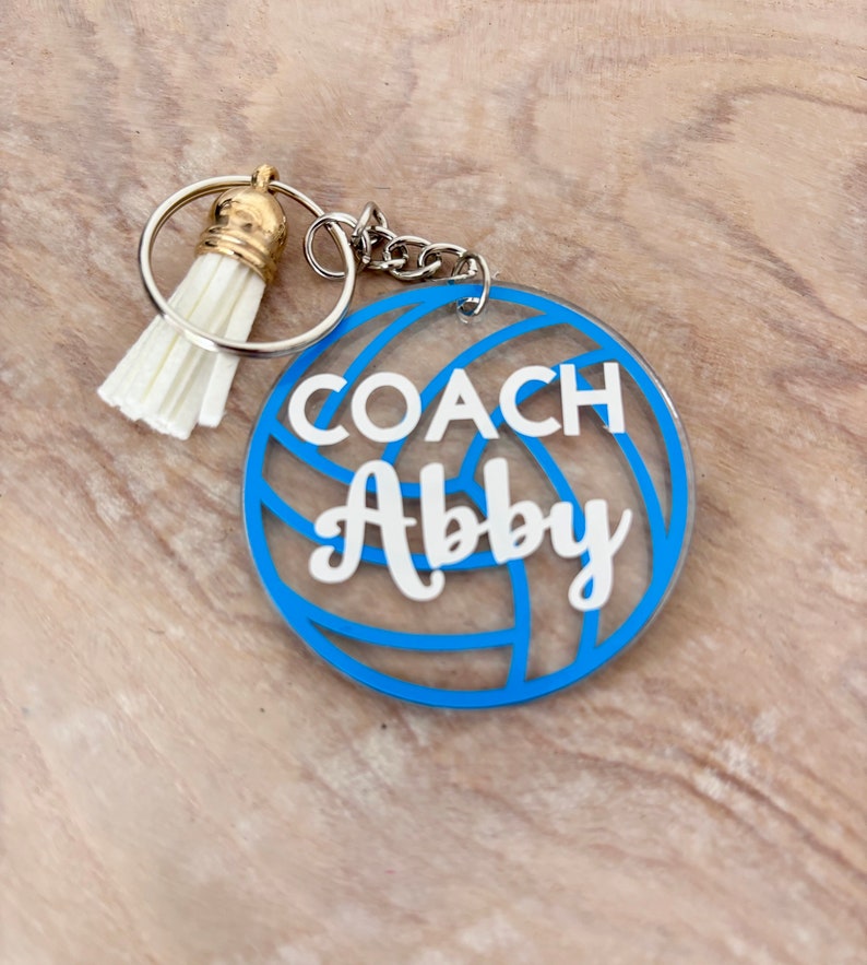 Netball Coach Gift / Personalised Netball Coach Keyring / Keychain ...