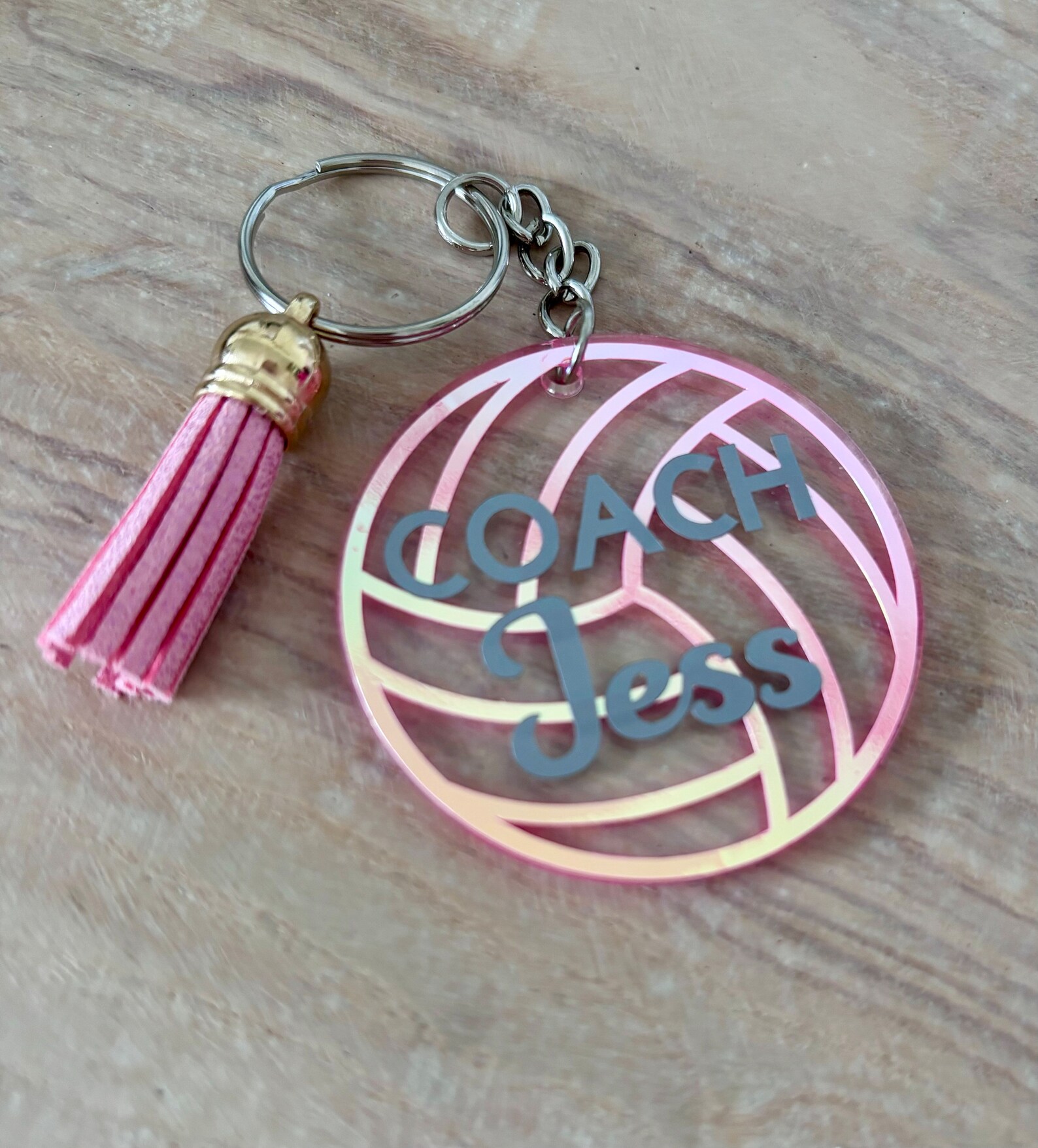 Netball Coach Gift / Personalised Netball Coach Keyring / Keychain ...