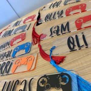 Personalised Gaming Bookmark, Boys Design With Gaming Design With Games ...