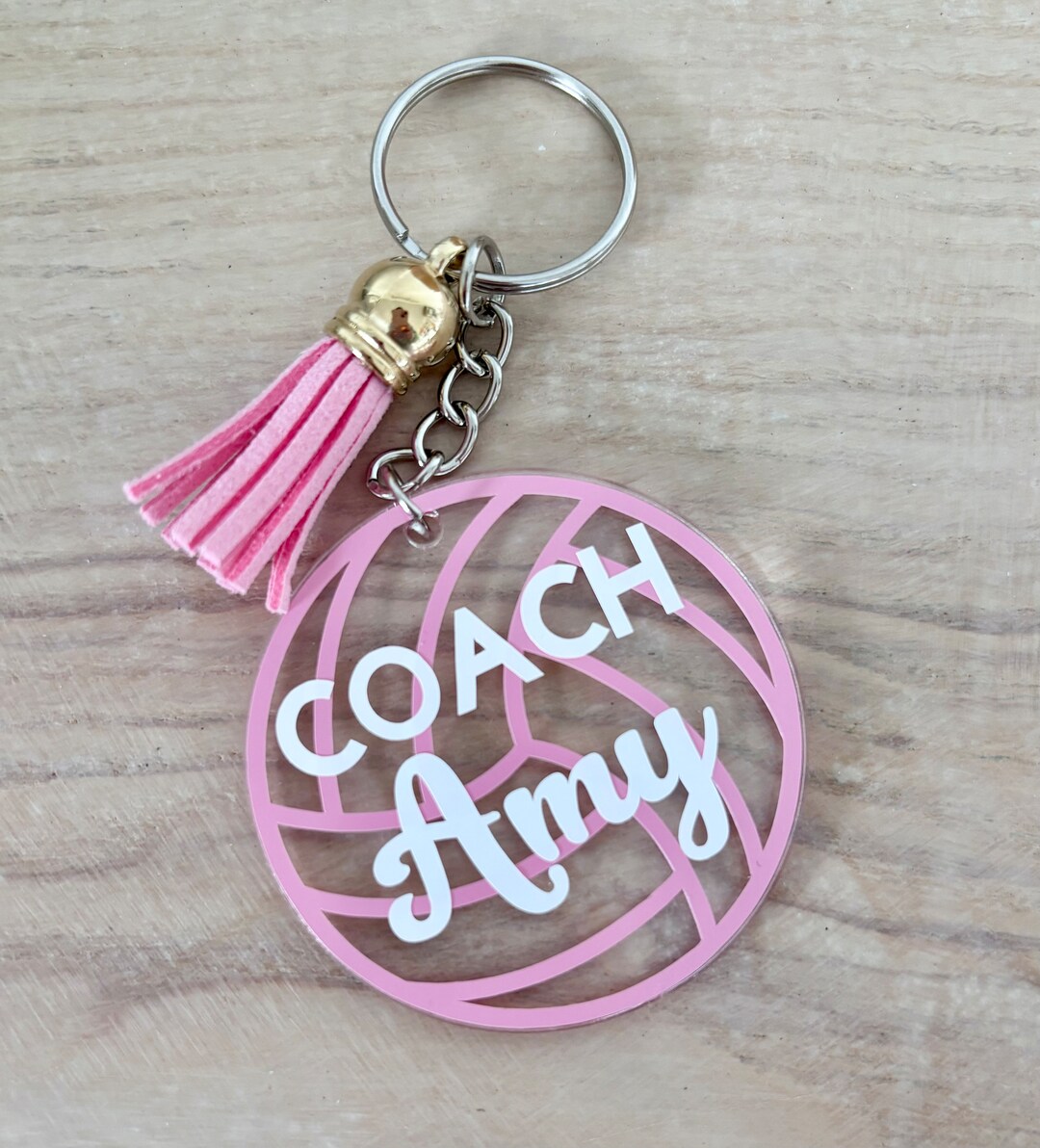 Netball Coach Gift / Personalised Netball Coach Keyring / Keychain ...