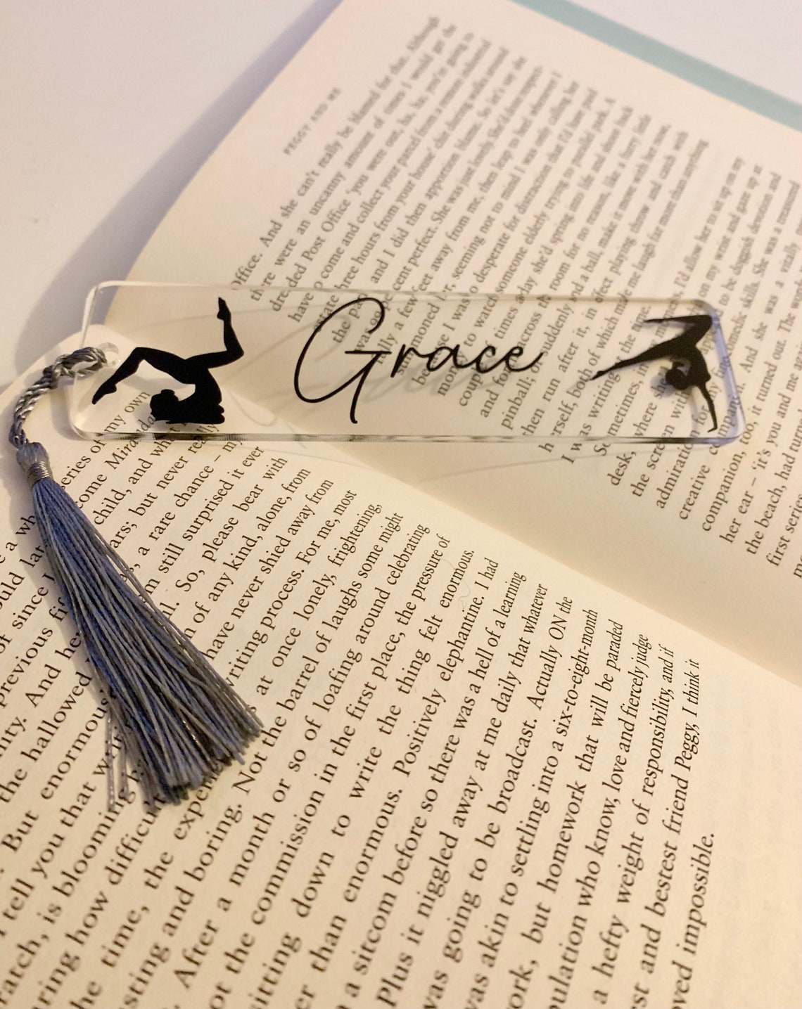 Personalised Gymnastics Bookmark Gymnastics Design. Acrylic | Etsy