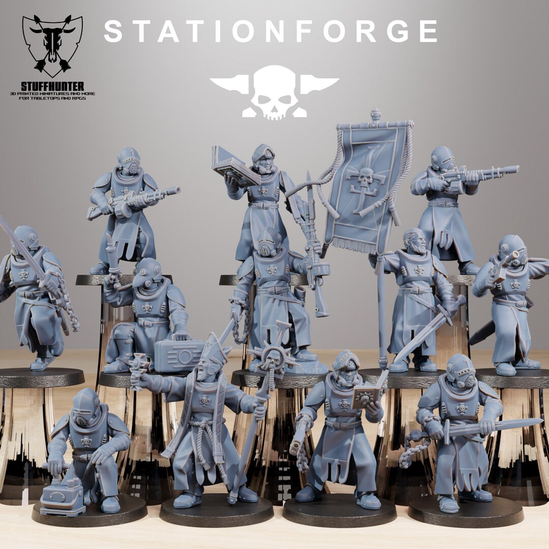 Royal Guard Templars (12) - Station Forge - Soldiers Grimdark Tabletop ...