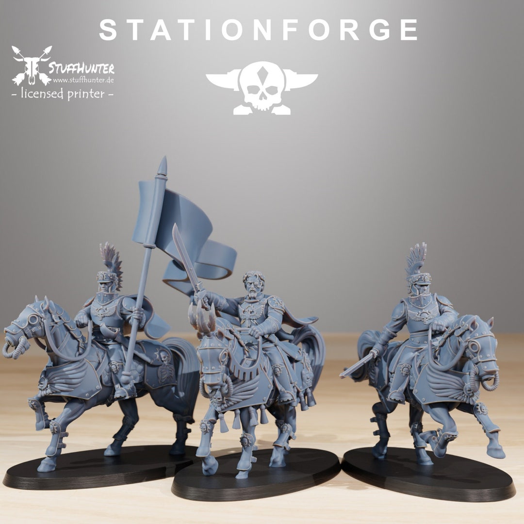 National Guard Cavalry Commanders - Station Forge - Astra Militarum ...