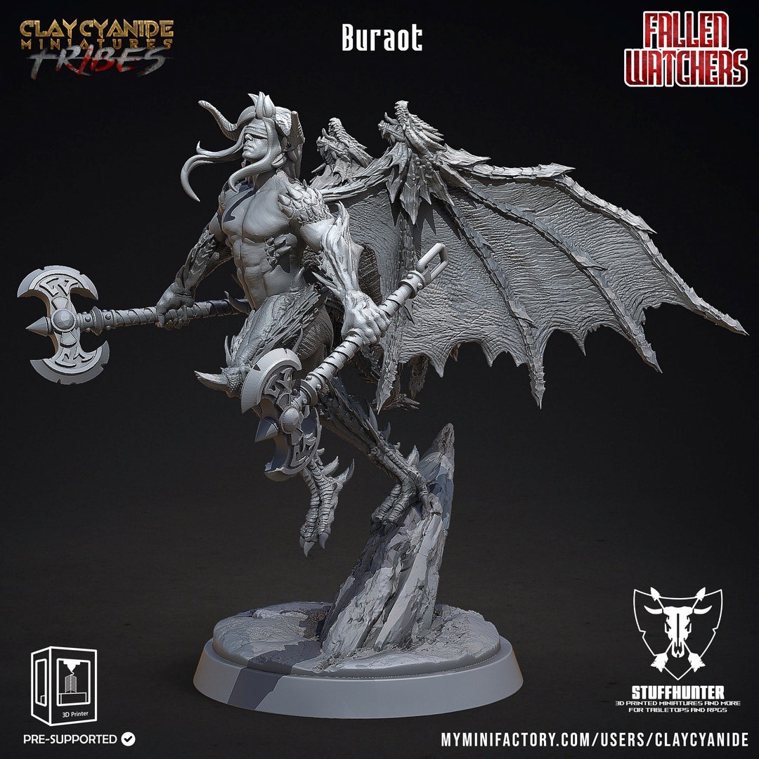 Buraot Fallen Watchers Tabletop Fantasy Dnd Demon Demigod Fallen Angels ...