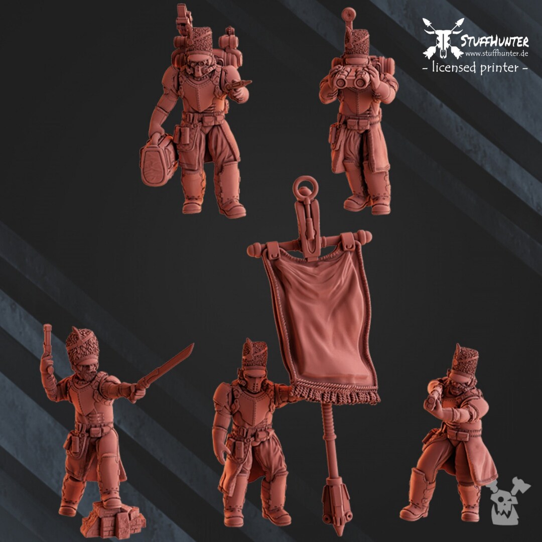 Steam Guard Command Squad 5 Dakkadakka Tabletop Wargaming Grimdark ...