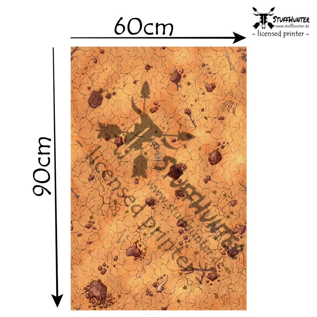 Tabletop Battle Playing Mat Playing Field Terrain 90 X 60 Cm Warriors ...