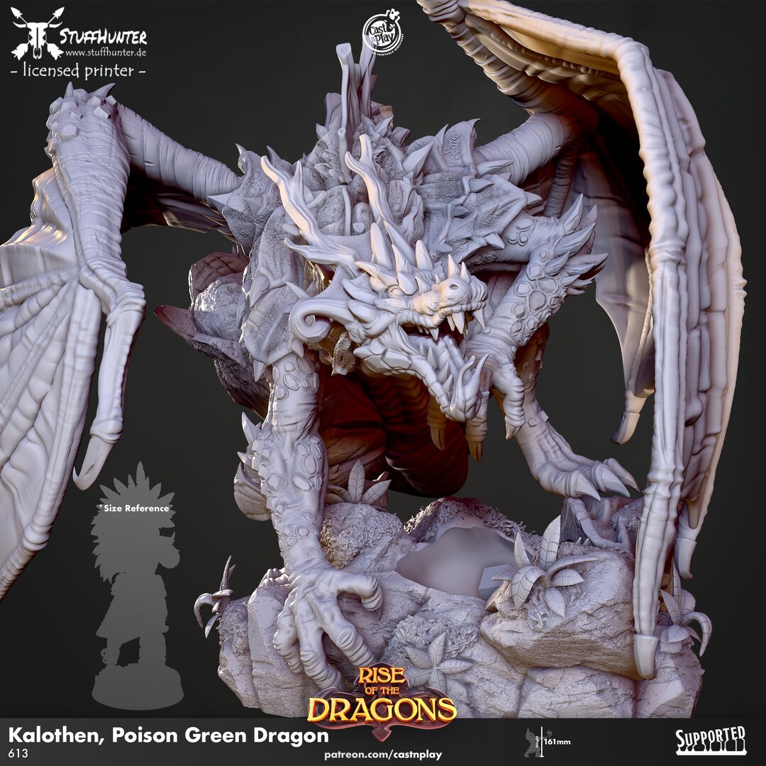 Belevon Swamp Black Dragon Rise of the Dragons Castnplay Dragon Fantasy ...