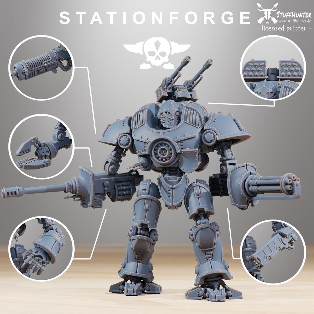 Scavenger Defender MK2 - Station Forge - Grimdark Tabletop Cults Mech ...