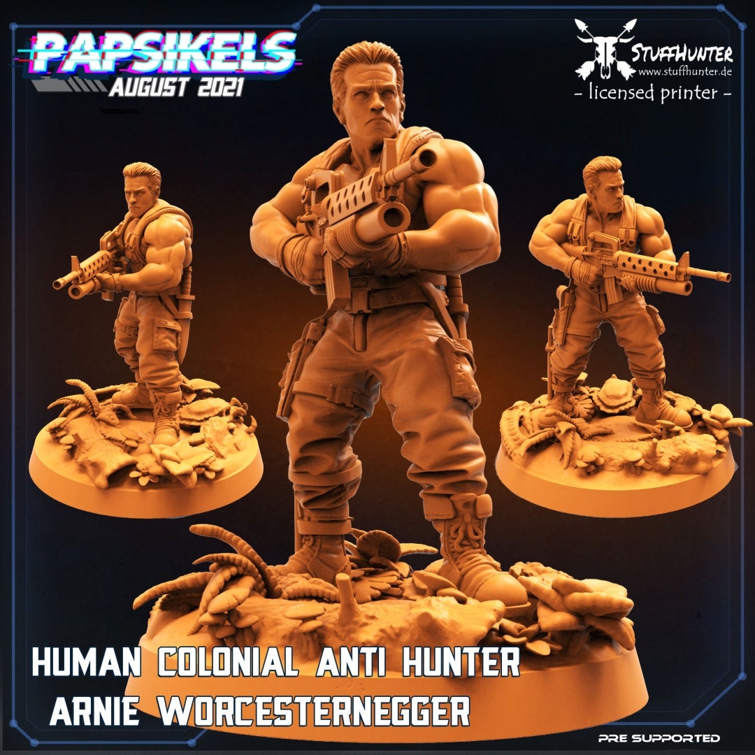 Anti Hunter Arnie Worcesternegger - Colonial Troopers - Papsikels - Sci ...