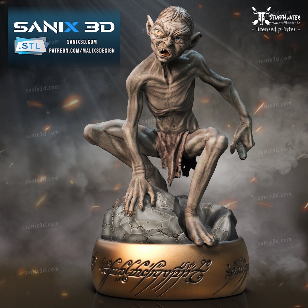 Gollum Fan Art Herr der Ringe Figur Miniatur Büste Modell 1:6 - Etsy.de