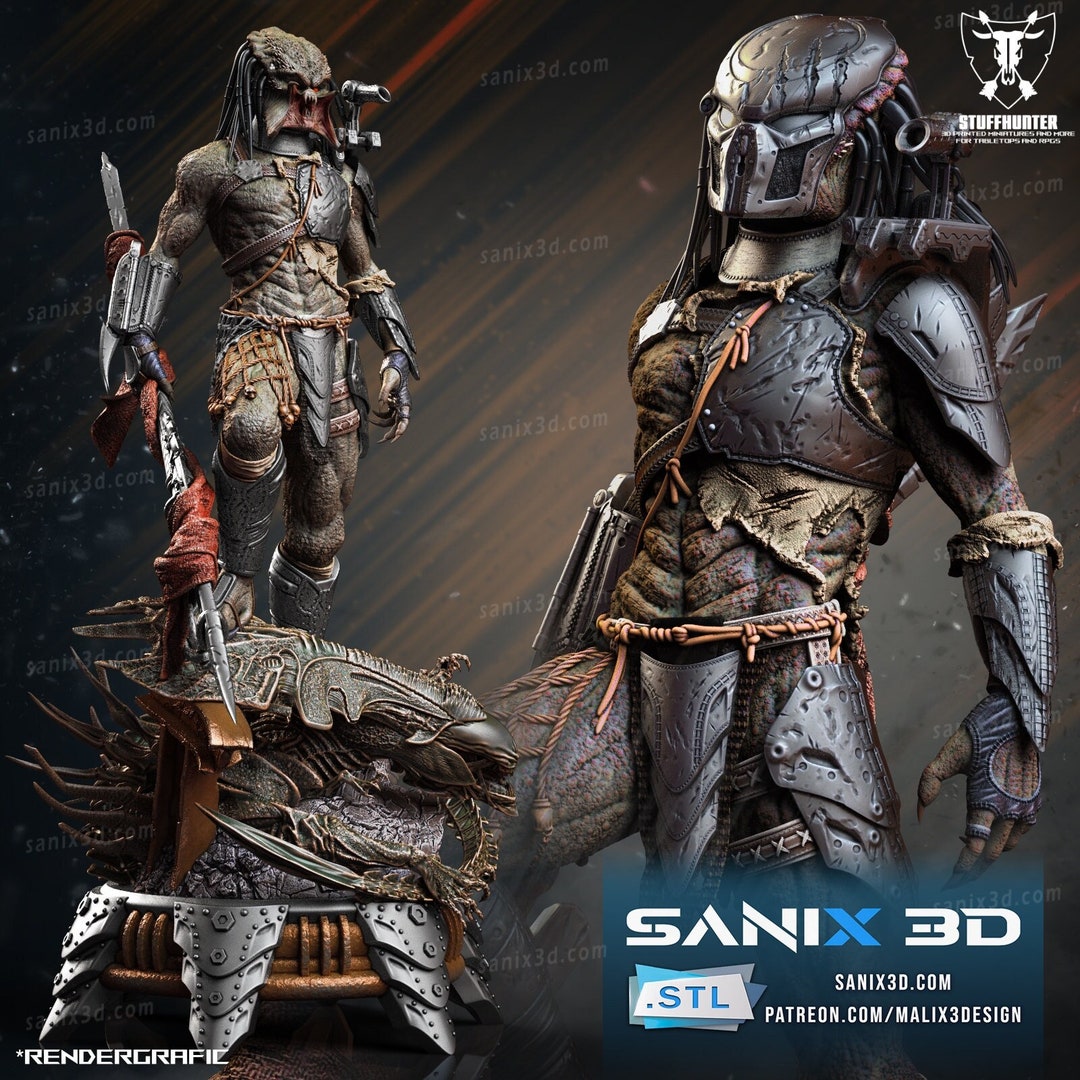 Alien VS Predator (fan Art) - Statue Collector Figure Model 1:8 - Etsy