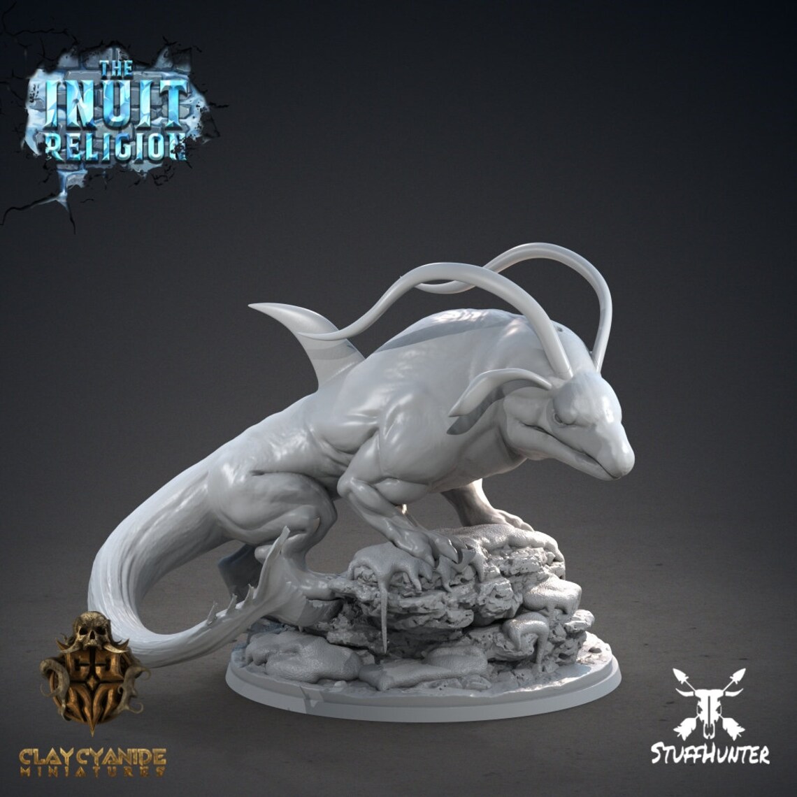 The Inuit Religion Akhlut Fantasy Tabletop Miniature - Etsy