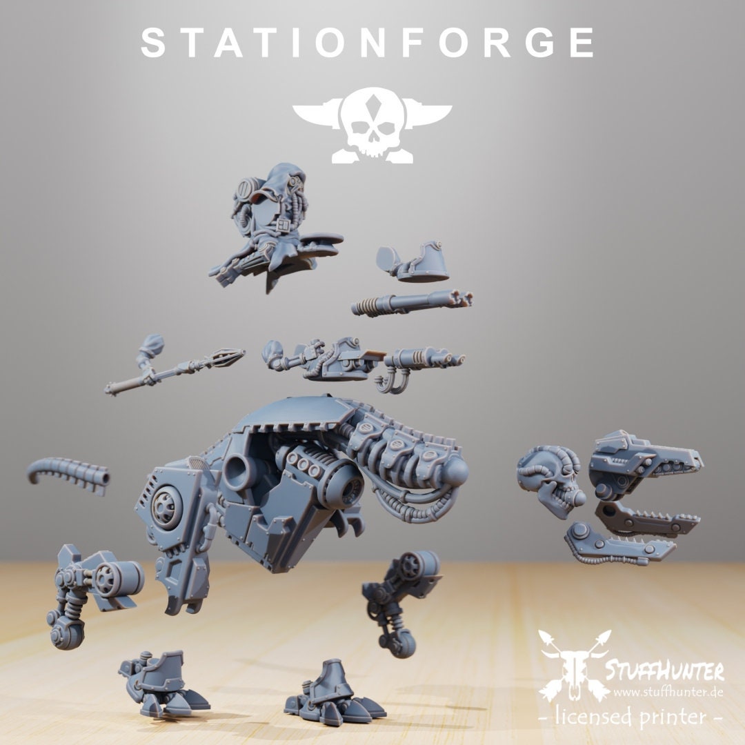 Scavenger Alpha Rider Station Forge Necrons Grimdark - Etsy