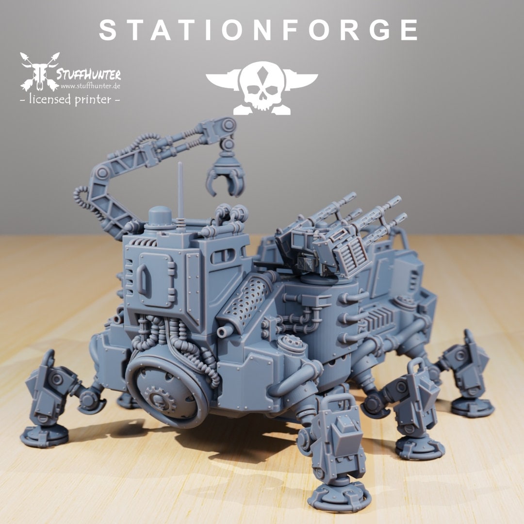 Scavenger Transport Tank Station Forge Necron 40K - Etsy