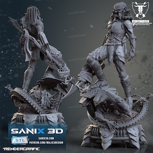 Alien VS Predator (fan Art) - Statue Collector Figure Model 1:8 - Etsy