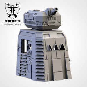 Modular Defense Turrets Tabletop Terrain Buildings Wargaming Scenery ...