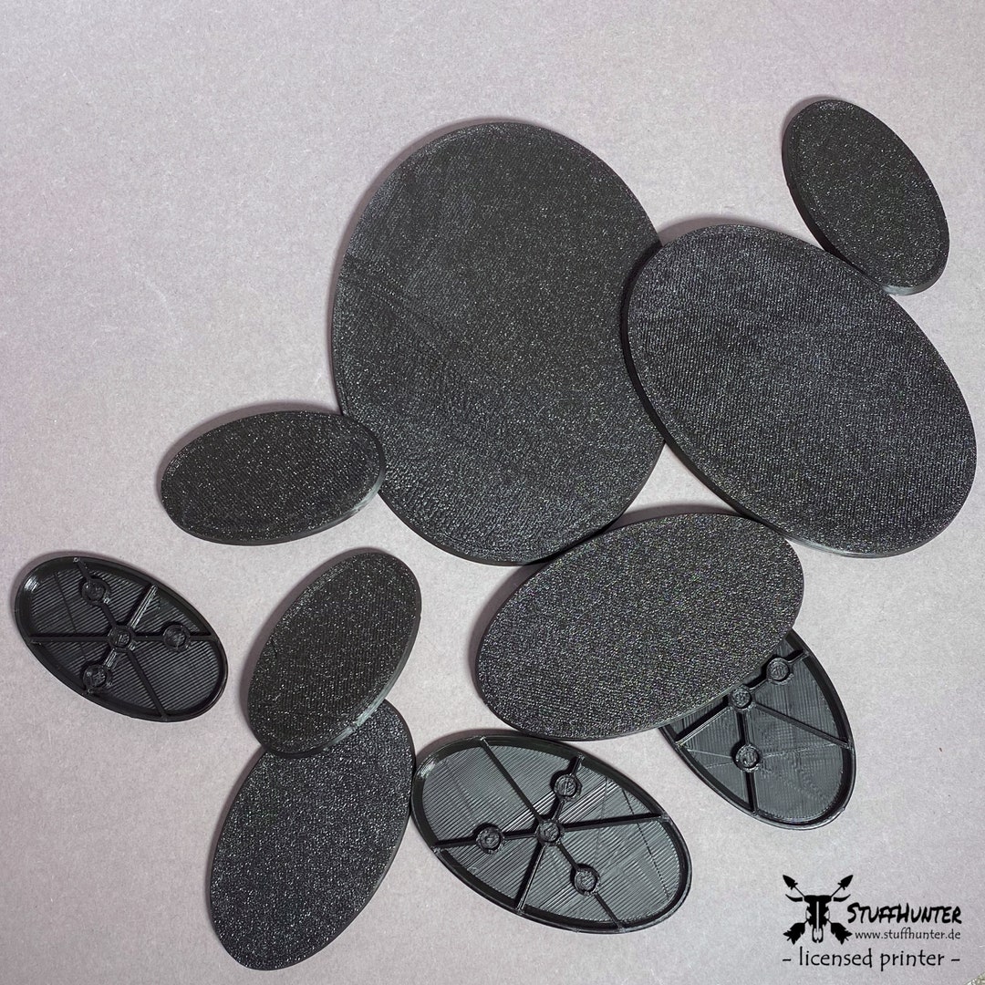 Tabletop Bases Oval 60x35 74x43 90x52 104x70 120x93 169 X 108 Mm ...