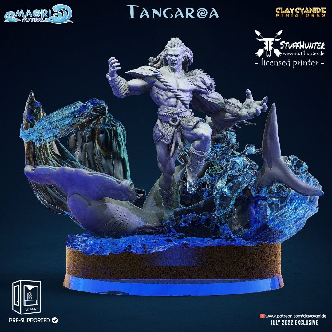 Maori Myth Tangaroa Tabletop Water Warrior Hero Hero Hero - Etsy Australia