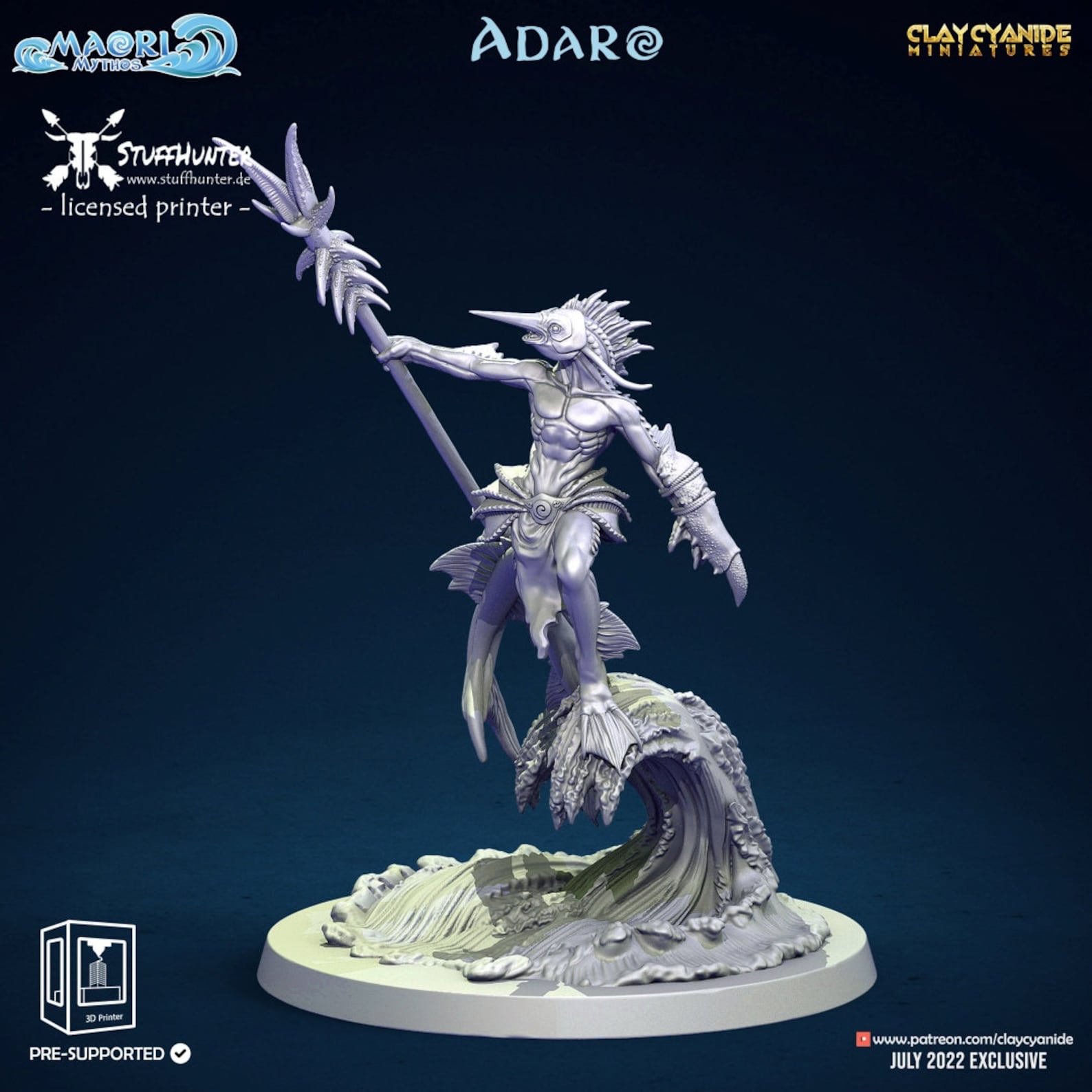 Maori Myth Adaro 5 Tabletop Warrior Water Fish People - Etsy