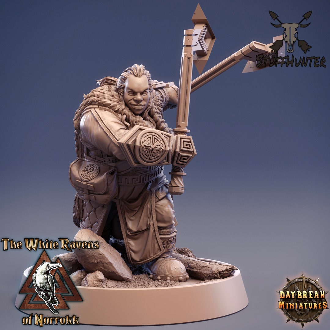 Dwarf Glimma Dammering - 32 Mm 75 Mm Tabletop Miniature for Warhammer D ...
