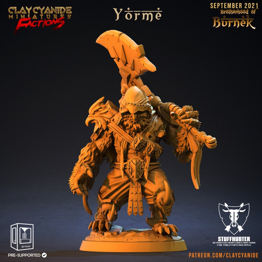Yorme - Brotherhood of Burnek Faction - Tabletop Bird Owl Creature ...