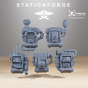 Scavenger Junkbots Squad - Station Forge - Robot Grimdark Tabletop Cult ...