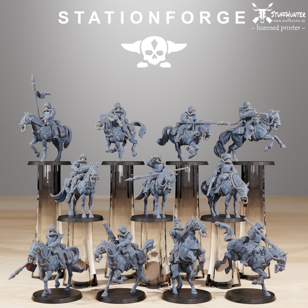 Grim Guard Cavalry - Station Forge - Human Grimdark Tabletop Corps ...