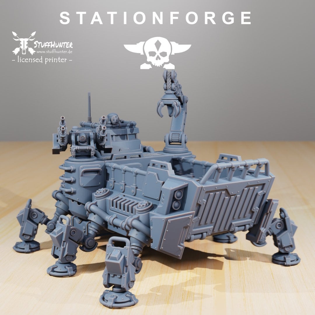 Scavenger Transport Tank - Station Forge - Necron Grimdark Tabletop ...