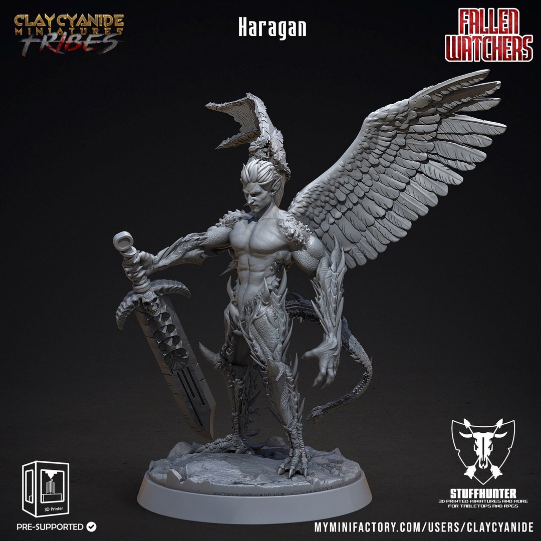 Haragan - Fallen Watchers - Tabletop Fantasy Dnd Demon Demigod Fallen ...