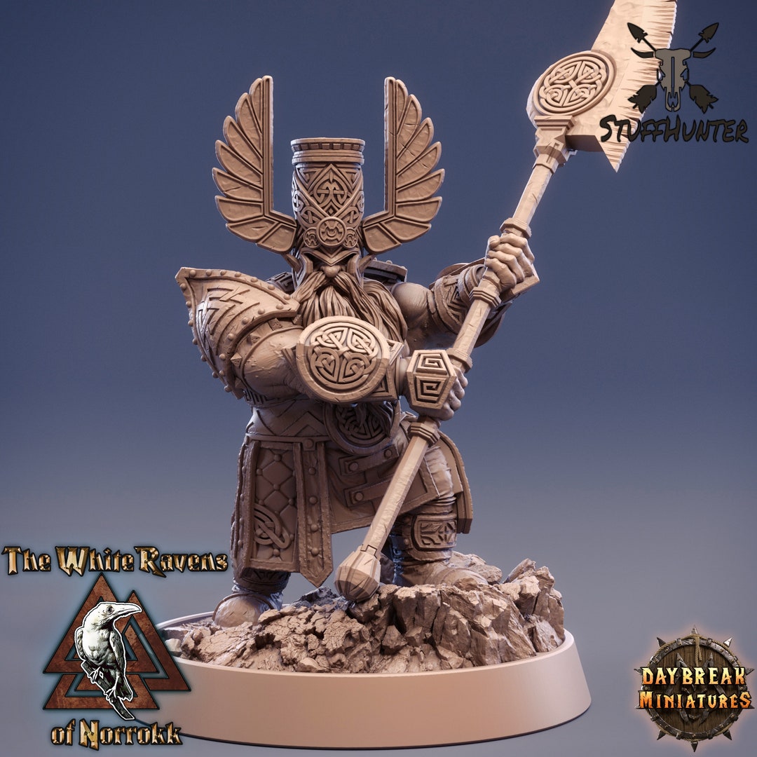 Dwarf Dwarf Elder Thane Rauban Slicer 32mm 75mm Tabletop Miniature for ...