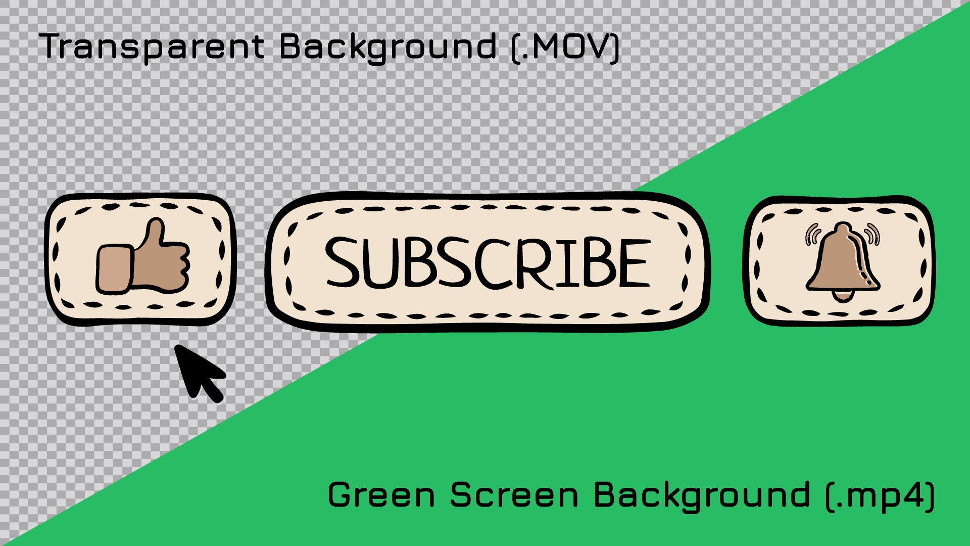 Youtube Subscribe Button, Animation for Youtube Channel, Subscribe Like ...