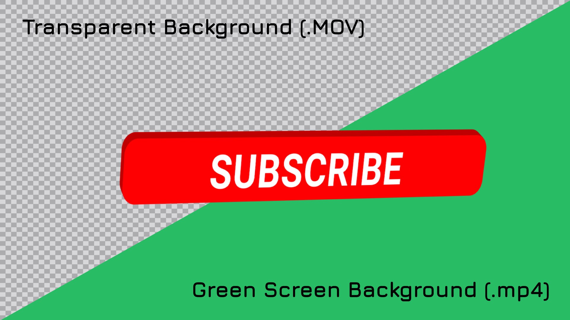 3D Subscribe Button, Animation for Youtube Channel, Boho Subscribe Reminder, Animated Overlay ...