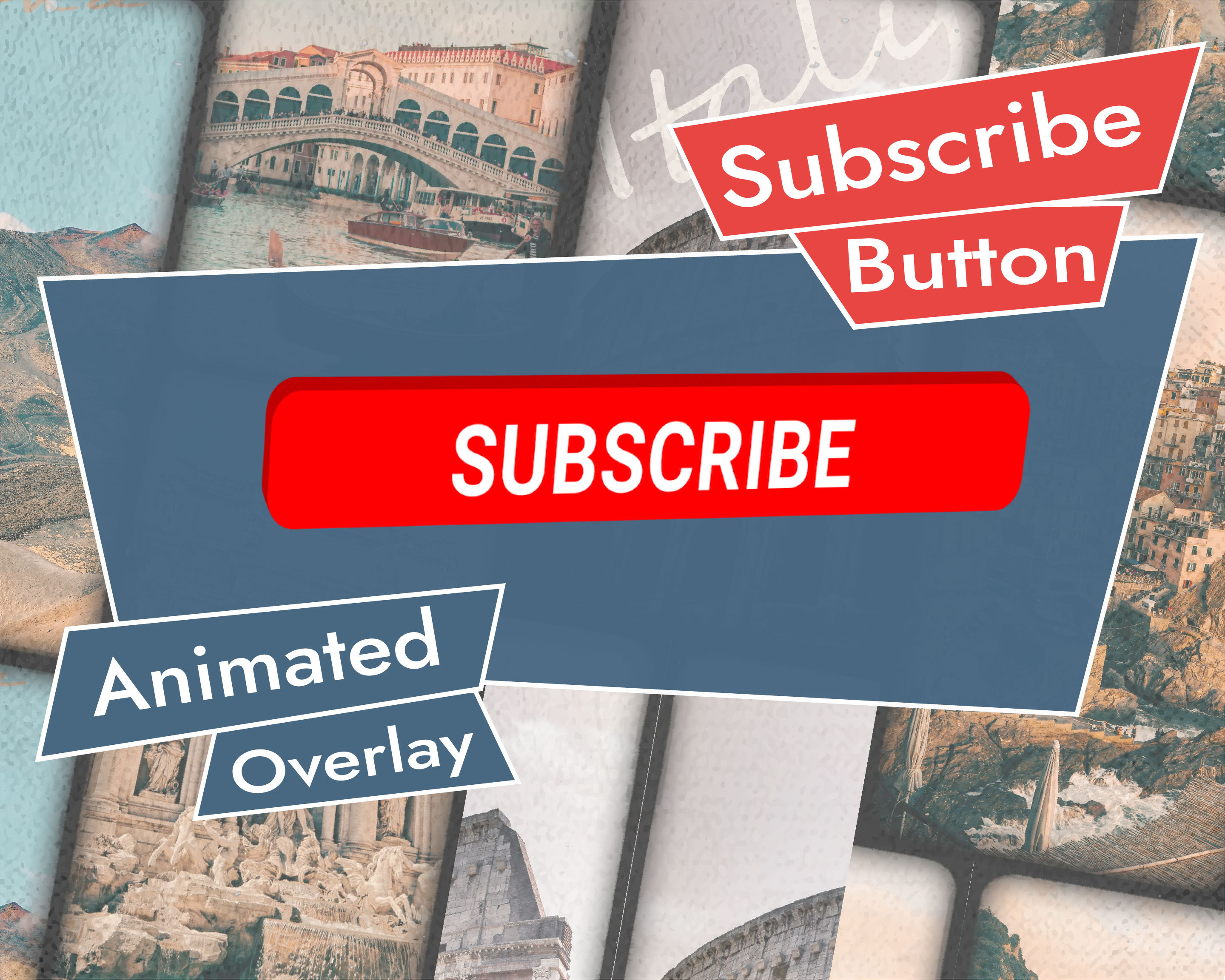 3D Subscribe Button, Animation for Youtube Channel, Boho Subscribe ...