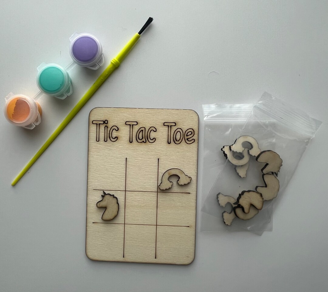 Tic Tac Toe Craft Kit - Etsy