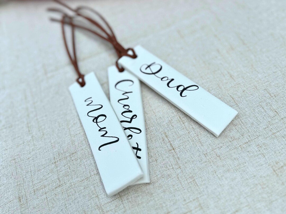 Personalized Stocking Tags, Custom Stocking Labels, Hand Written Gift ...