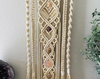 Chakra Macrame Wall Hanging, Chakra Decor, Chakra Healing, Wall Art ...