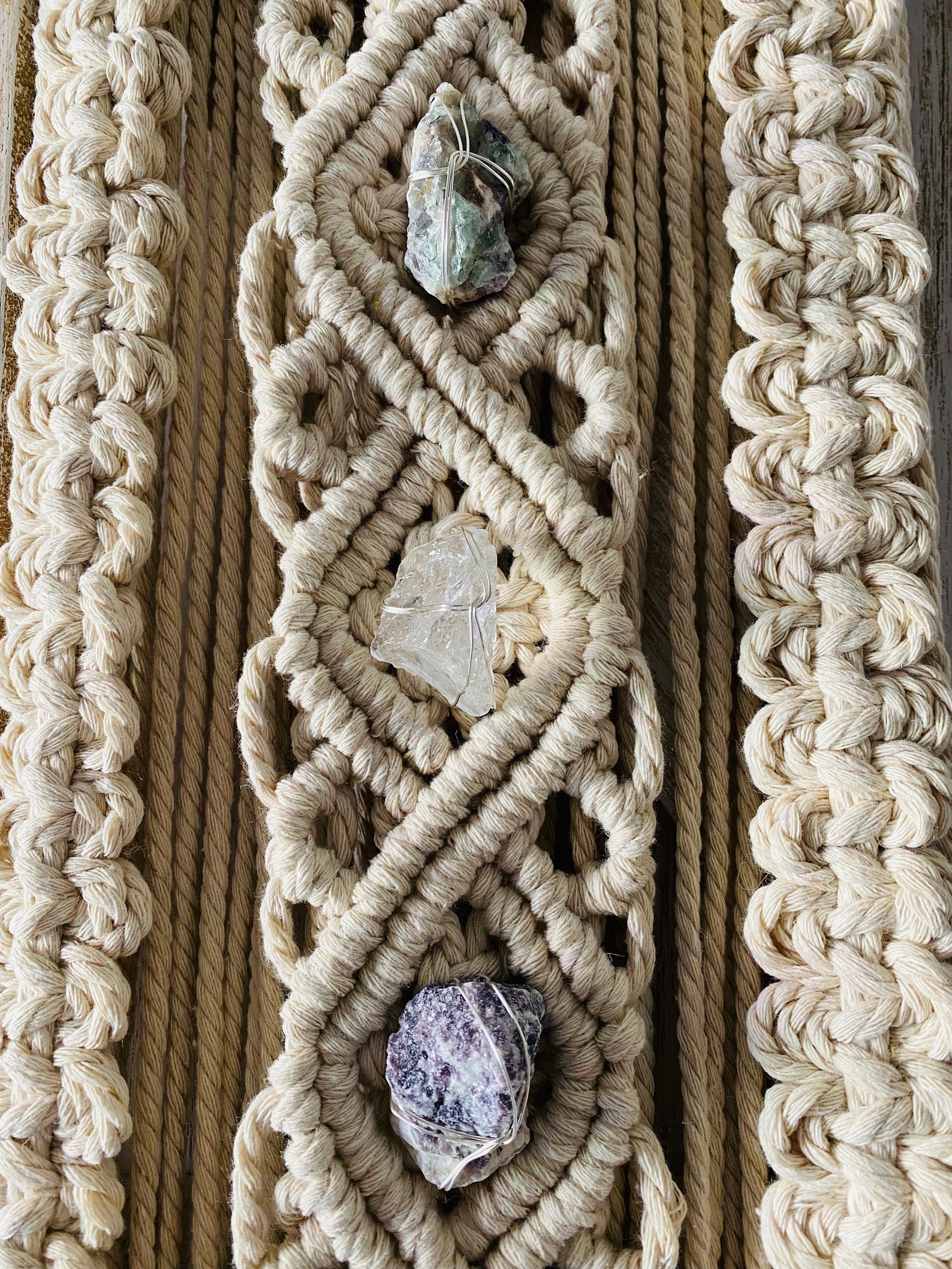 Macrame Wall Hanging With Crystals to Promote a Healthy and Active ...