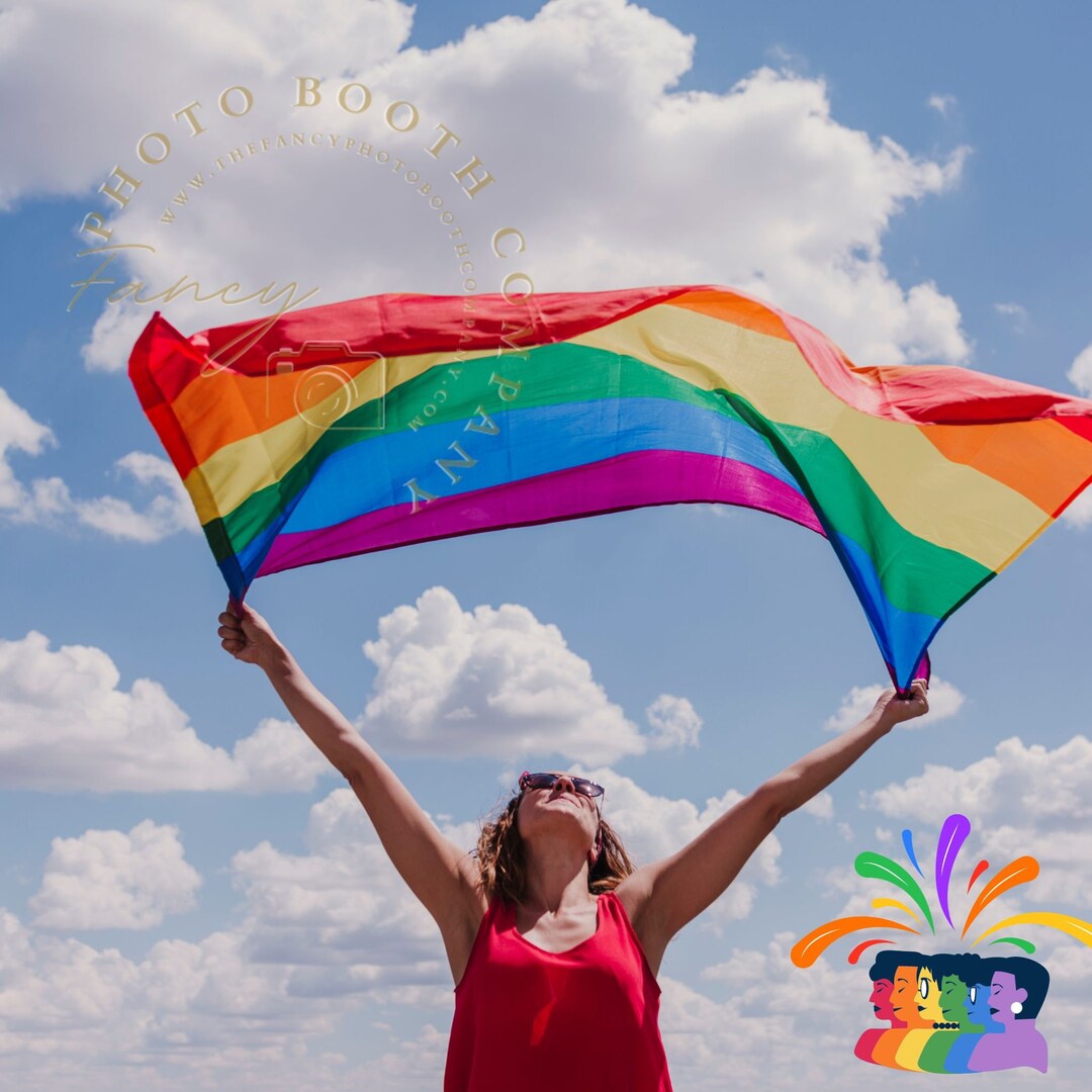 Editable PRIDE 360 Overlay Photo Booth Template - Etsy