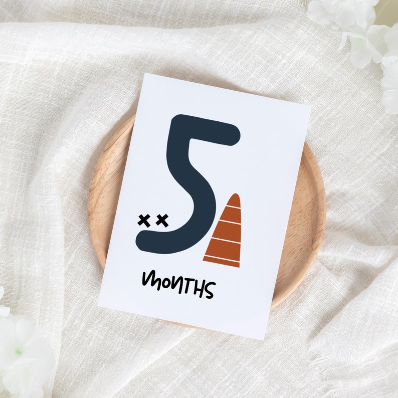 Cute Cars Baby's First Year Milestone Cards | Instant Download ...