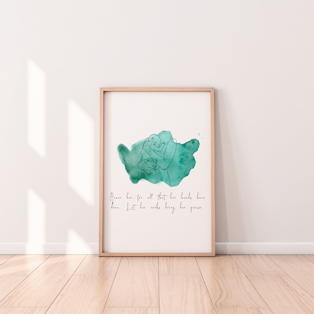 Mama Art | Gift for Mom | Watercolor Print | Nursery Decor | Abstract ...