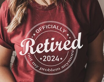 Officially Retired Svg, Retirement Svg, 2024 Svg, Cricut Svg, Engraving ...