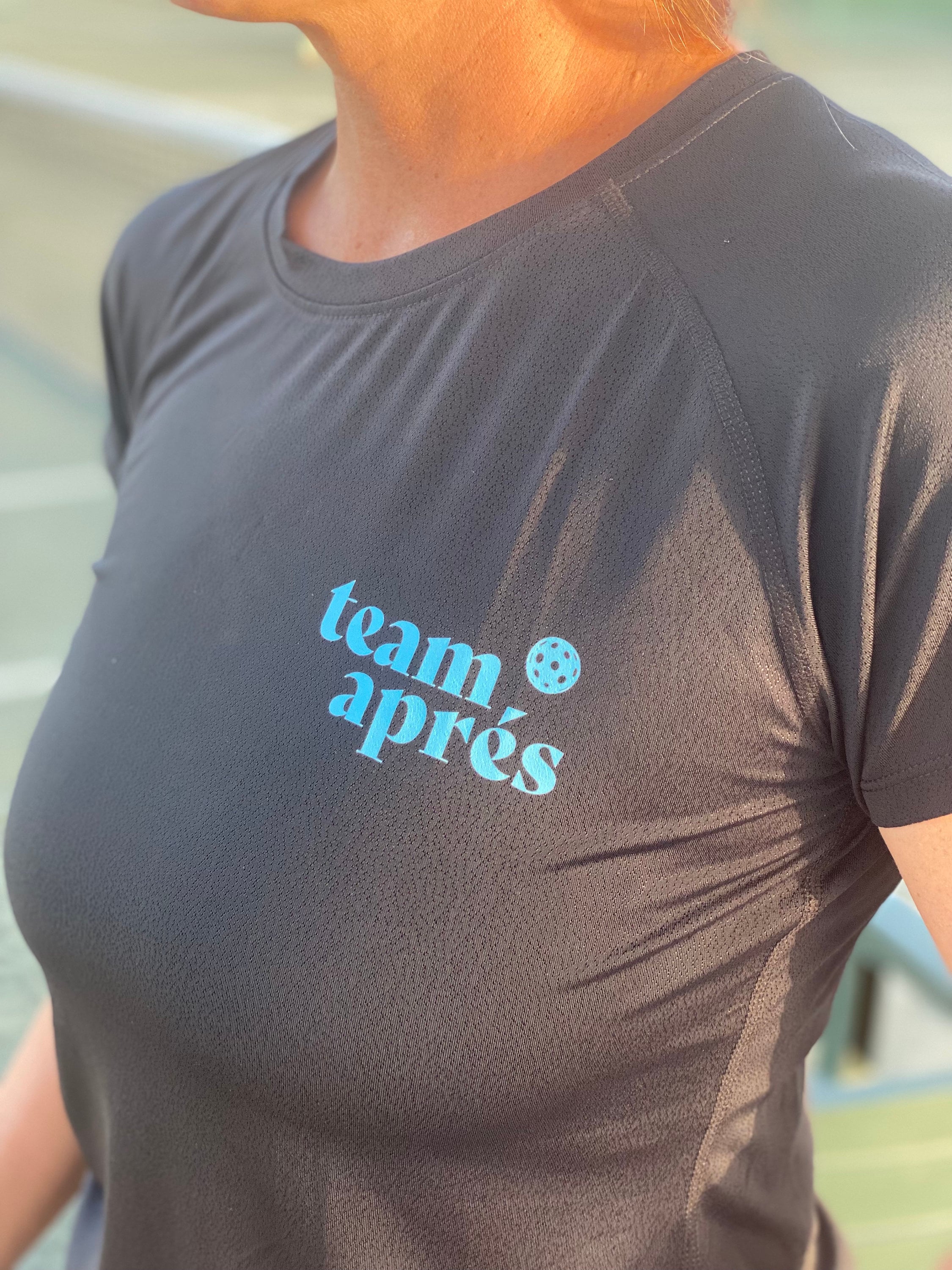 Black Apres Pickleball Women's Performance Tee Shirt - Etsy