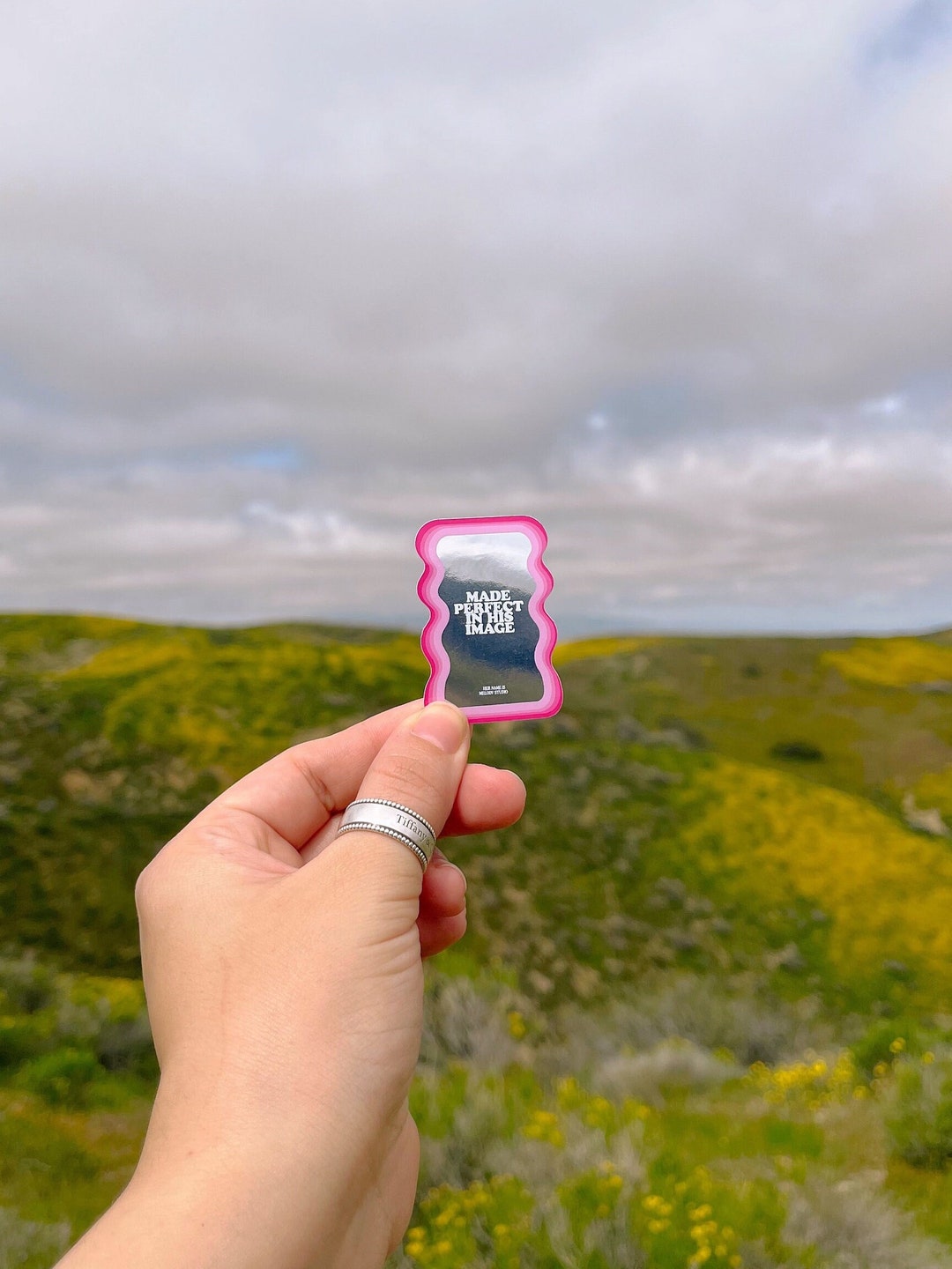 Genesis 1:27 Mirror Sticker Christian Bible Stickers Jesus Church Girl ...