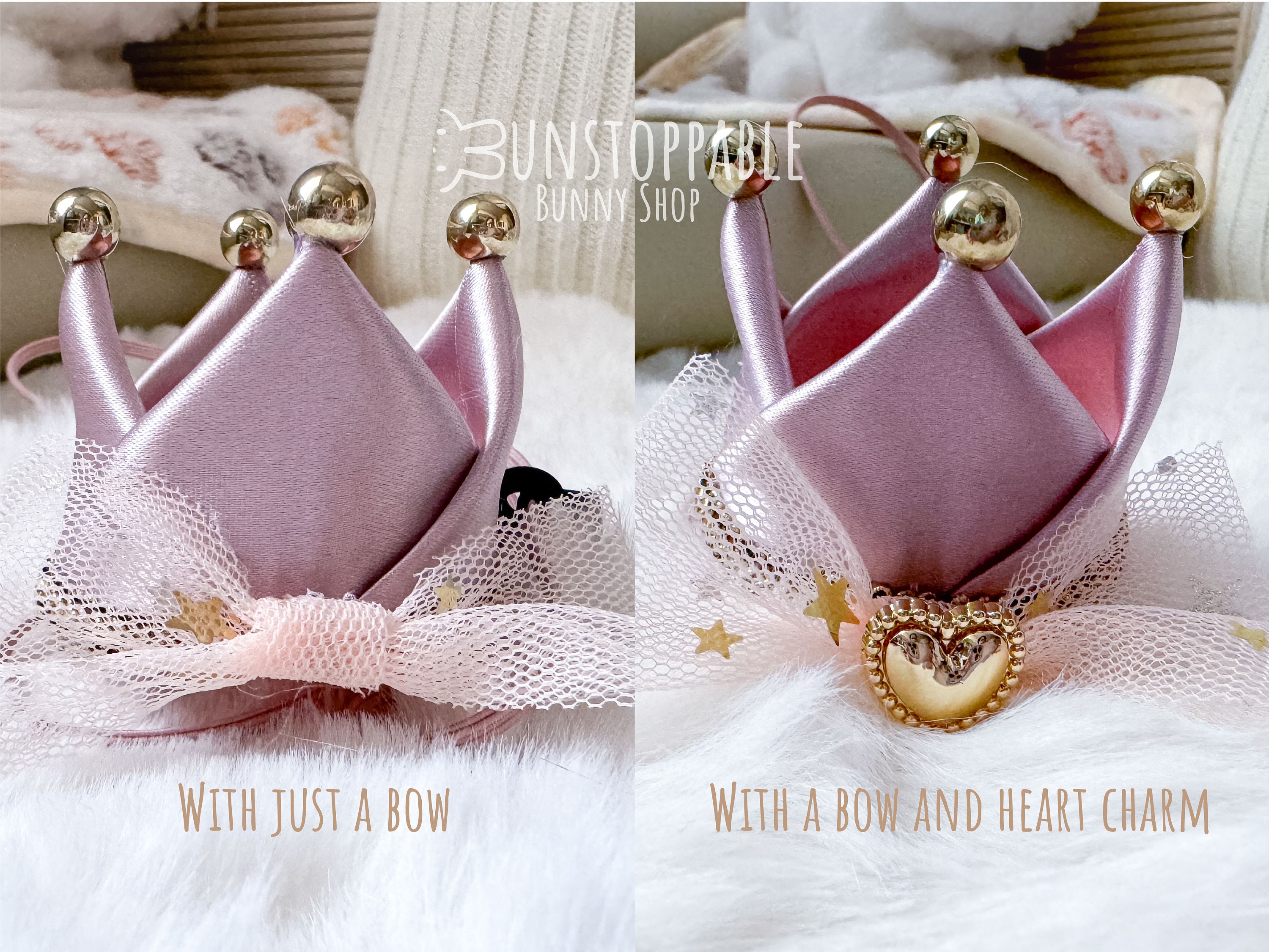 Pink Crown for Bunnies / Small Pets / Cats / Small Dogs - Etsy