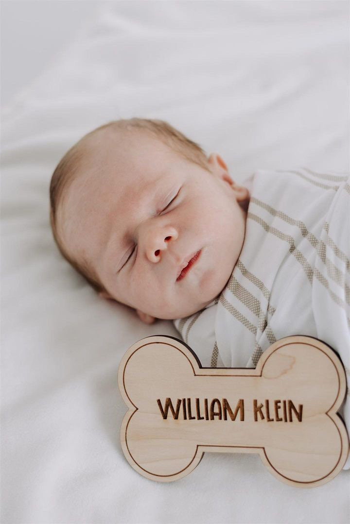 Personalized Dog Bone Baby Milestone Photo Props and Decor for Puppy ...