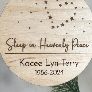 Sleep in Heavenly Peace Loved One Memorial Keepsake Christmas Tree ...